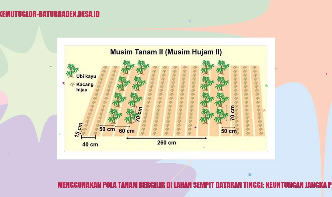 Menggunakan Pola Tanam Bergilir di Lahan Sempit Dataran Tinggi: Keuntungan Jangka Panjang ...